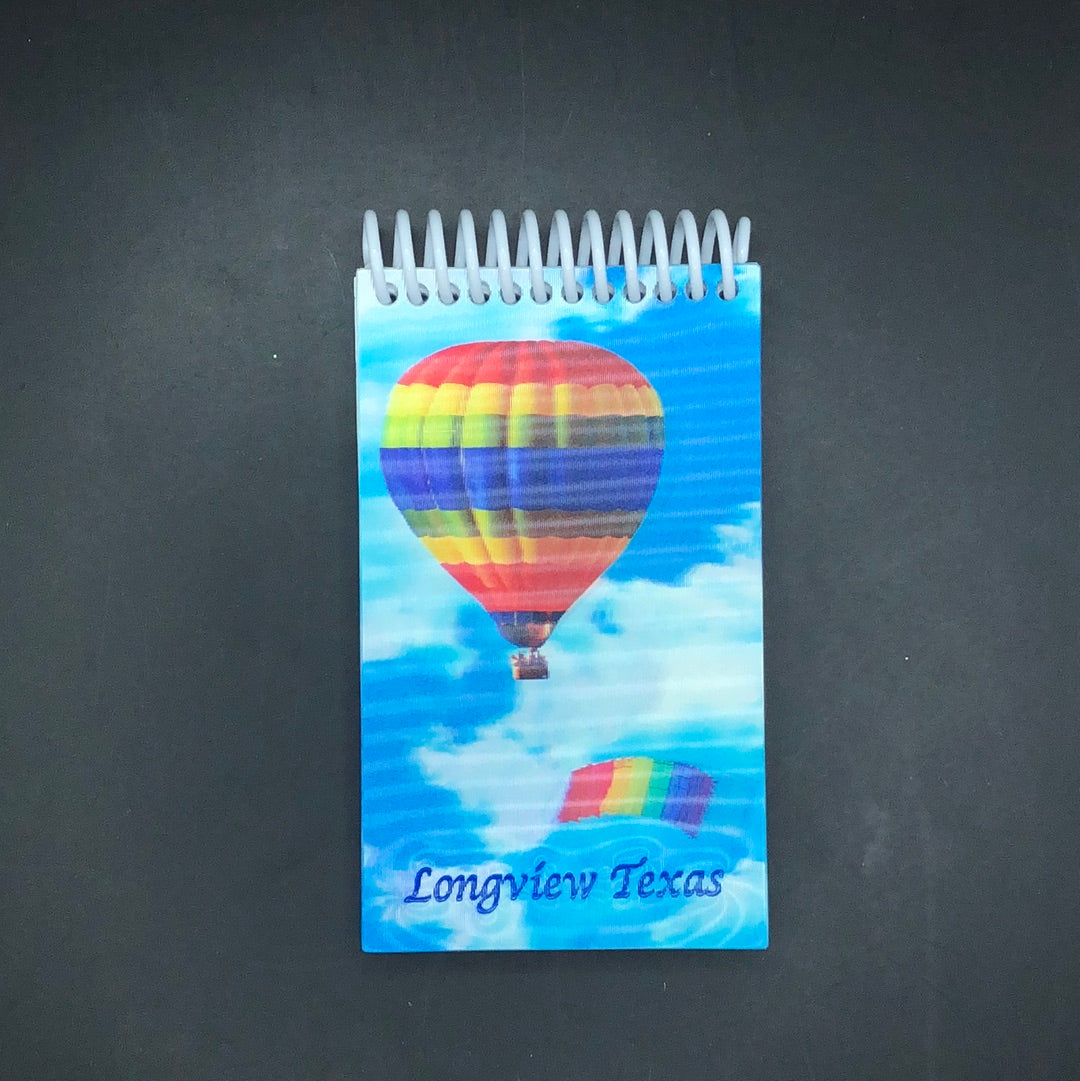 Small Hot Air Balloon Notebook – Visit Longview Marketplace